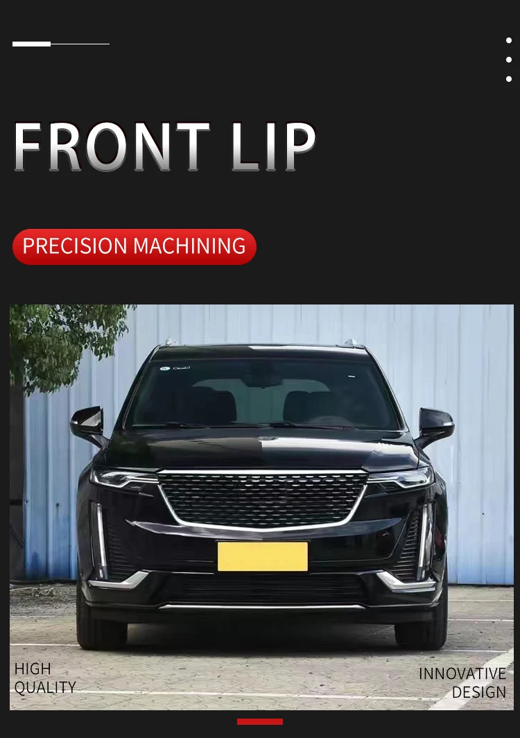 Supuman Car Front Bumper Lip Spoiler Splitter Carbon Fiber Car Front Lip For Cadiaalc Xt6 - Buy ...