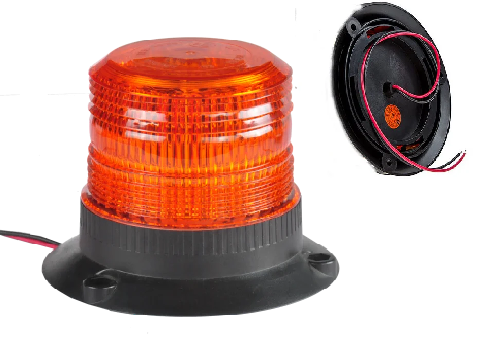 Strobe Forklift Flash Warning Amber LED Beacon Light 12V 24V