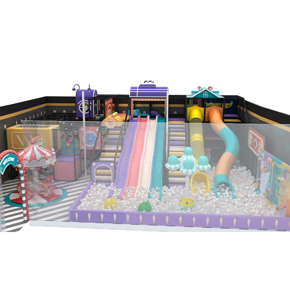 kids modular indoor playground wood climbing frame indoor playground ...