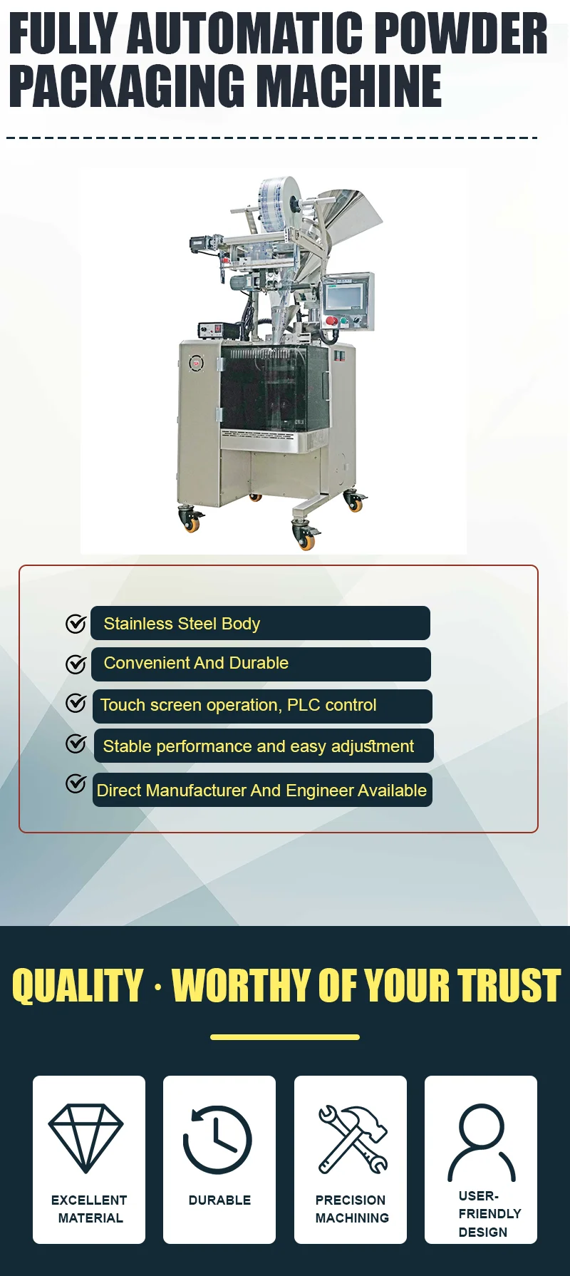 Powder Packing Auger Filling 2024 New Multi Automatic Coffee Cocoa ...