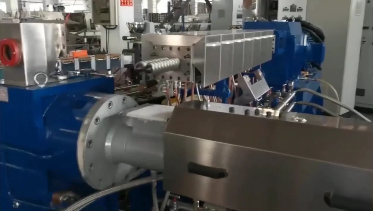 Pvc Hffr Xlpe Cable Compound Black Masterbatch Twin Single Screw Tandem ...