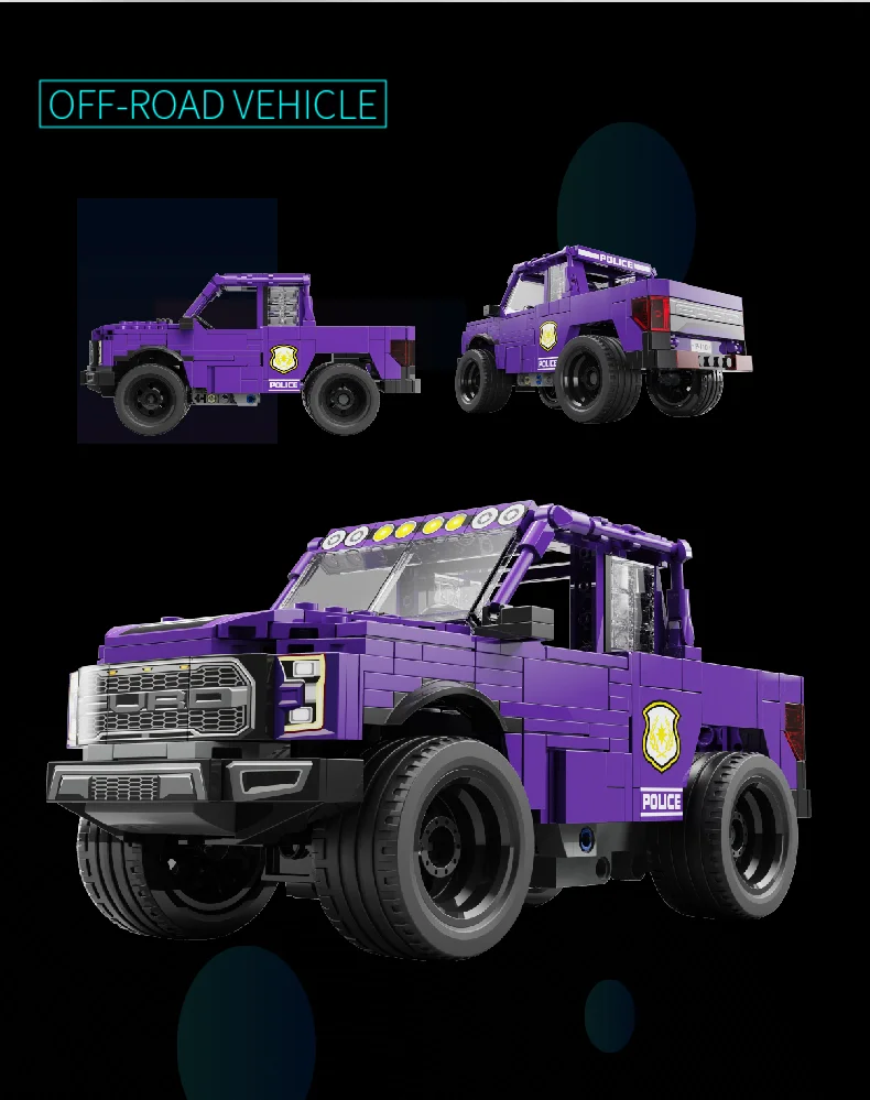 2.4Ghz Dual Mode Remote Control Building Block Toy Programmable Offroad ...