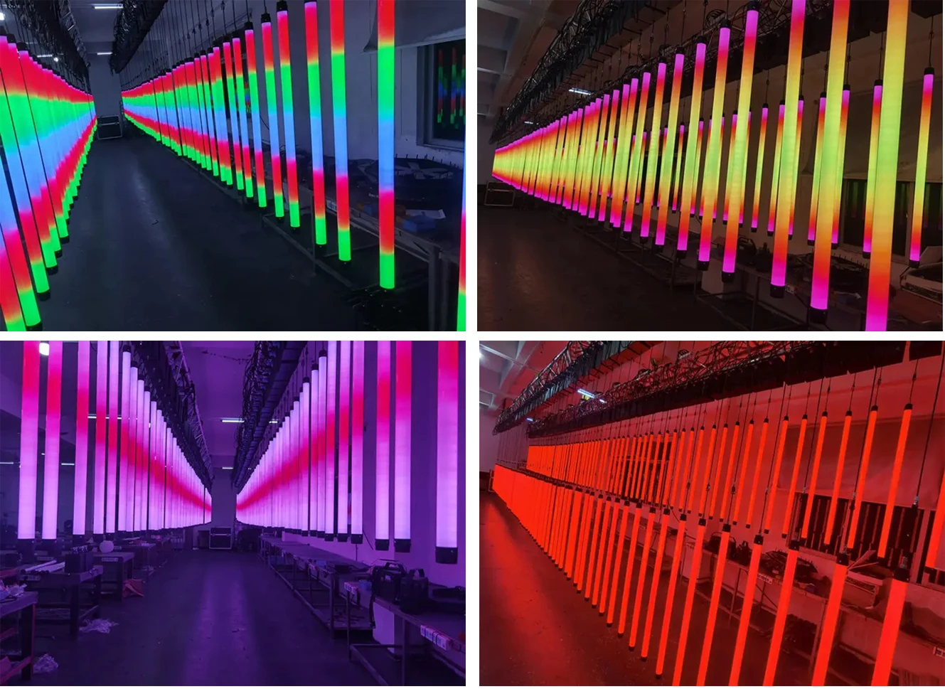 RGB LED Kinetic Tube Light for Events & Stage - DMX Control, OEM
