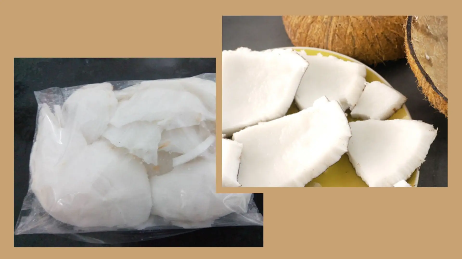 FROZEN COCONUT MEAL IQF WHOLE COCONUT MEAT, SLICED, SHREDDE for FOOD ...