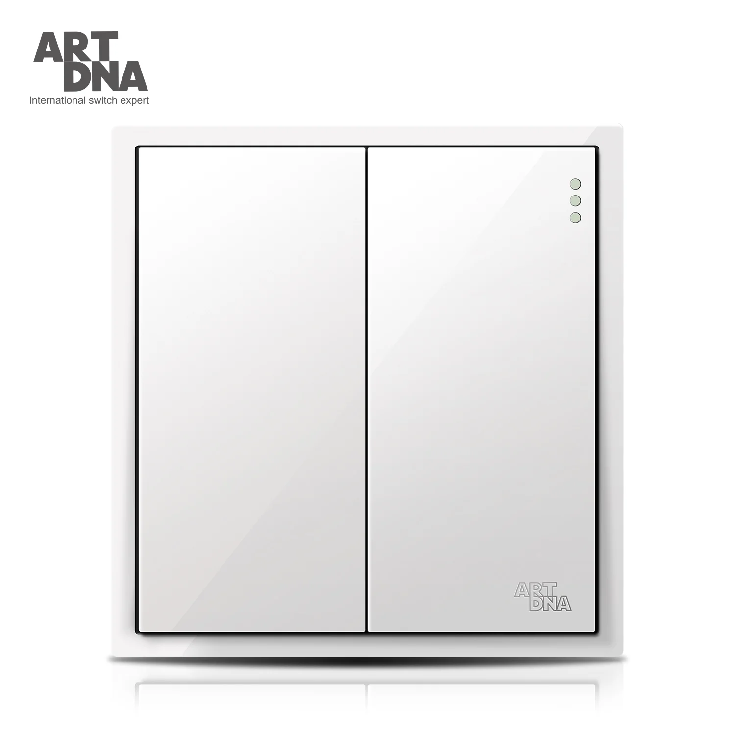 ARTDNA 2 Gang Electrical Wall Switch - Save Power & Control Light
