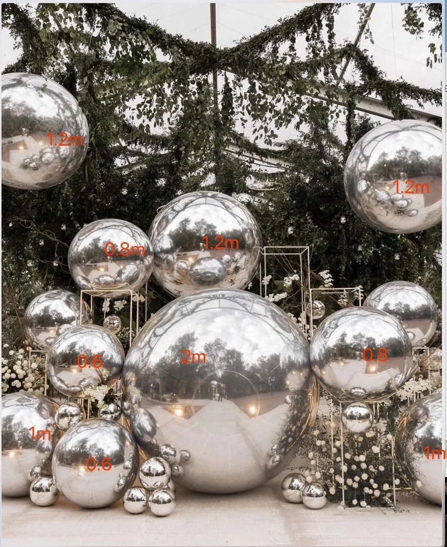 Hanging Inflatable Mirror Ball Mirror Balloon Giant Mirror Sphere For ...