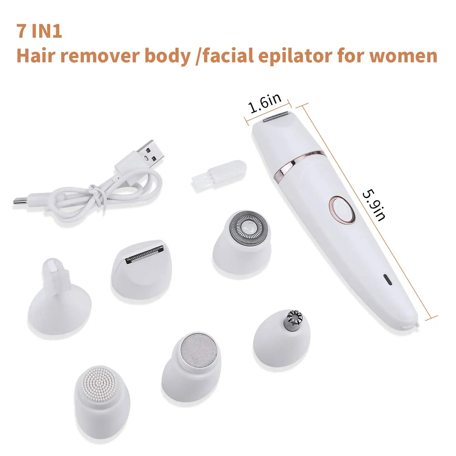 Oem Wholesale Factory Price Usb Headshaver Electric Rotary Facial ...