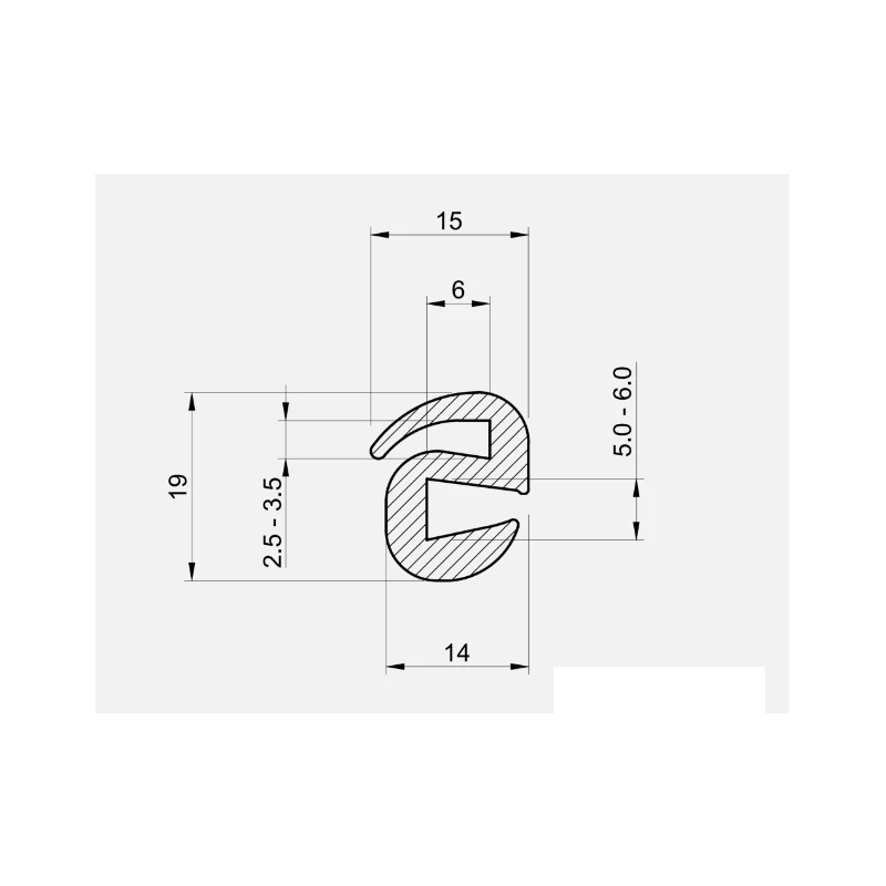 S Shaped Window Rubber Seal for Glass 5 Mm, Car Boat Caravan Window ...