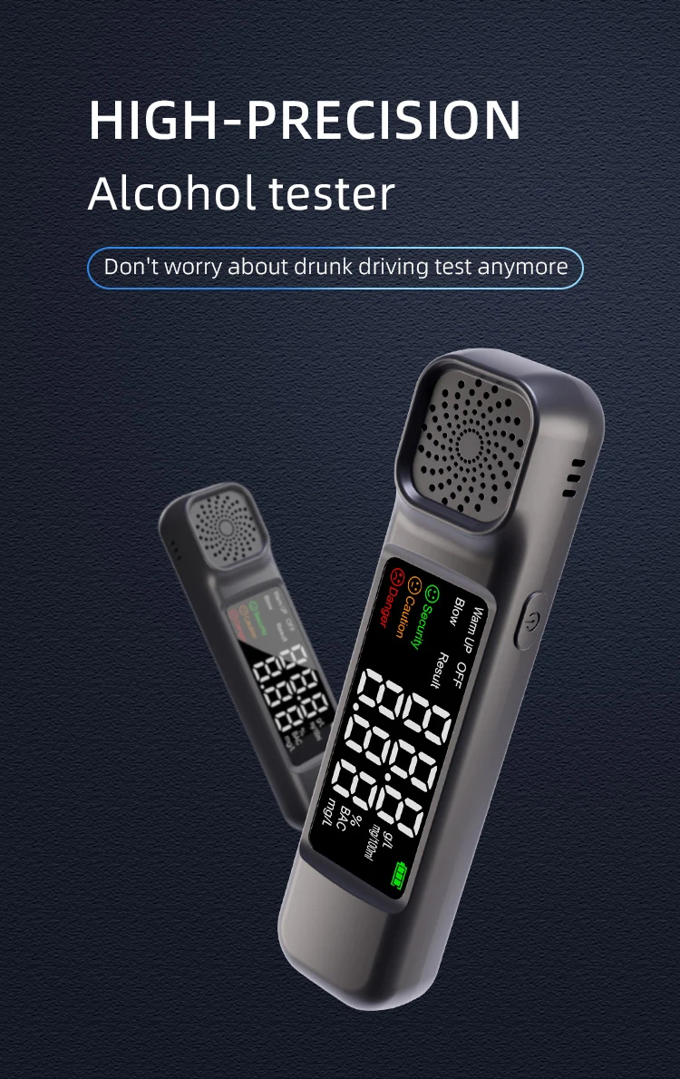 2022 Hot Sale Portable Handheld LED Digital Alcohol Detector Meter ...