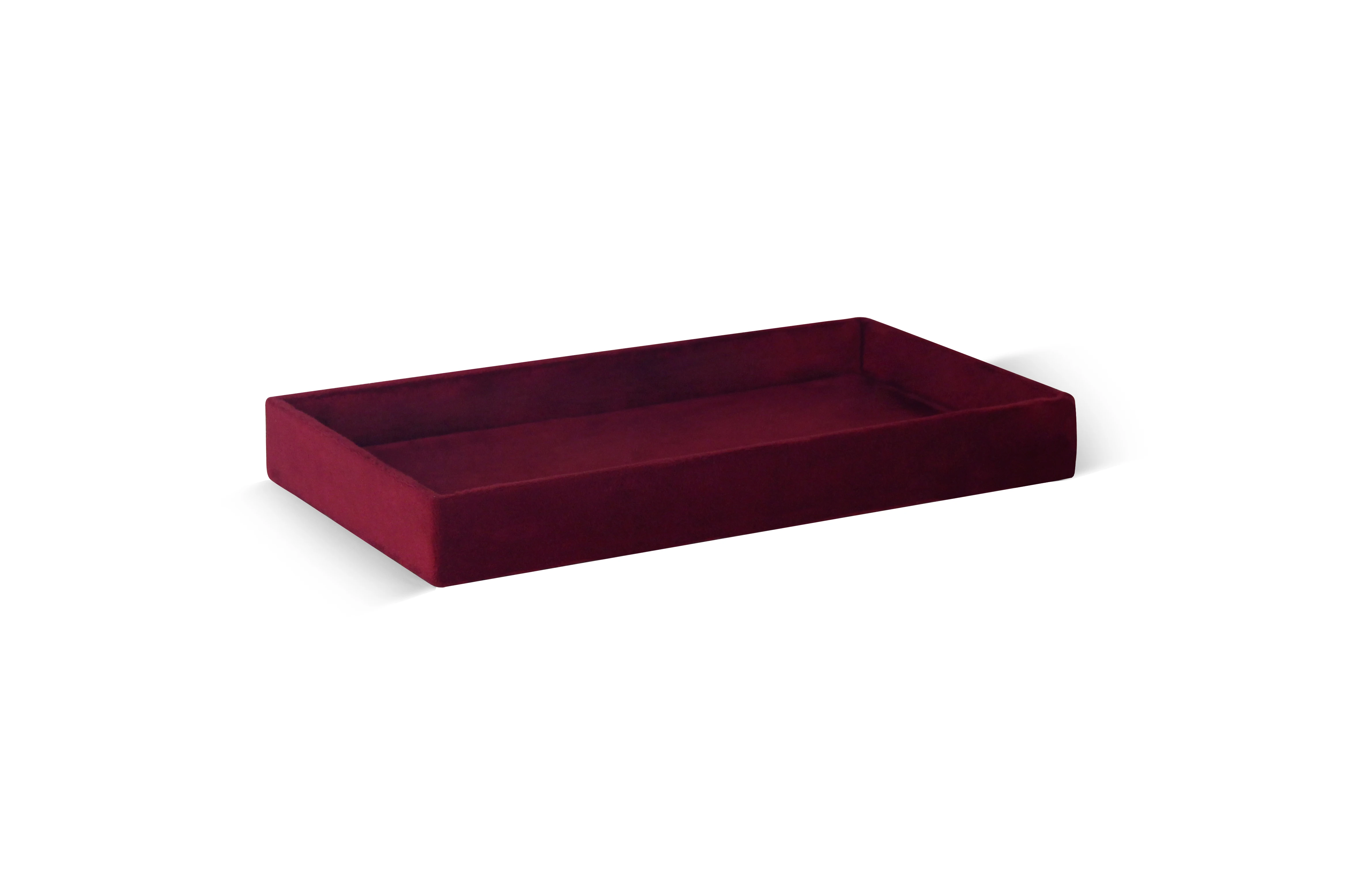 Customized Wooden Velvet Insert Jewelry Display Tray