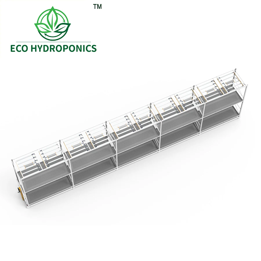 Multi Level Grow Rack System Vertical Rolling Benches With Tray For ...