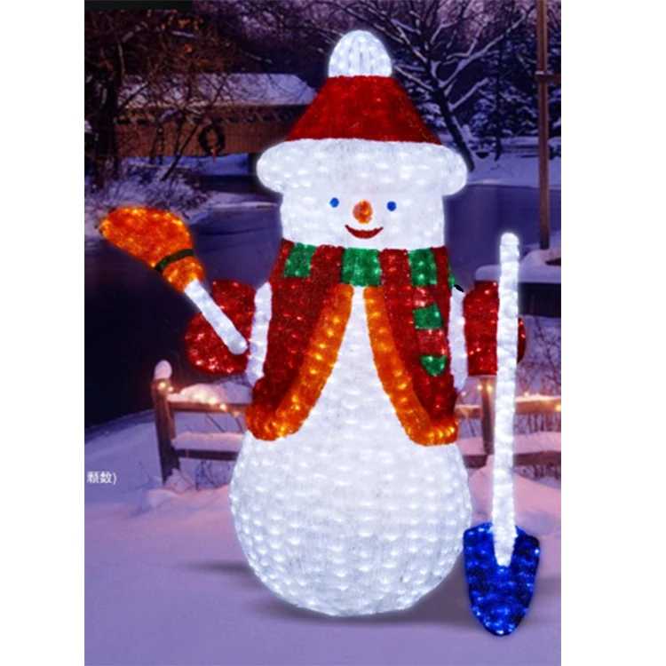 Outdoor Holiday Acrylic Statue Big Decoration 3D Large Christmas ...