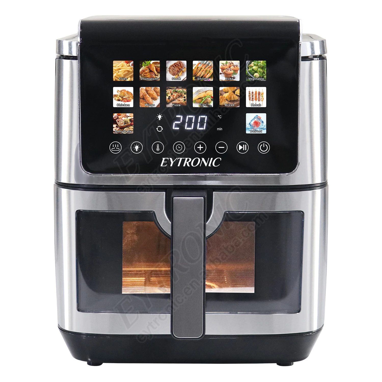 2025 Smart 9L Air Fryer with AI Colorful Touch Screen Menu Household ...