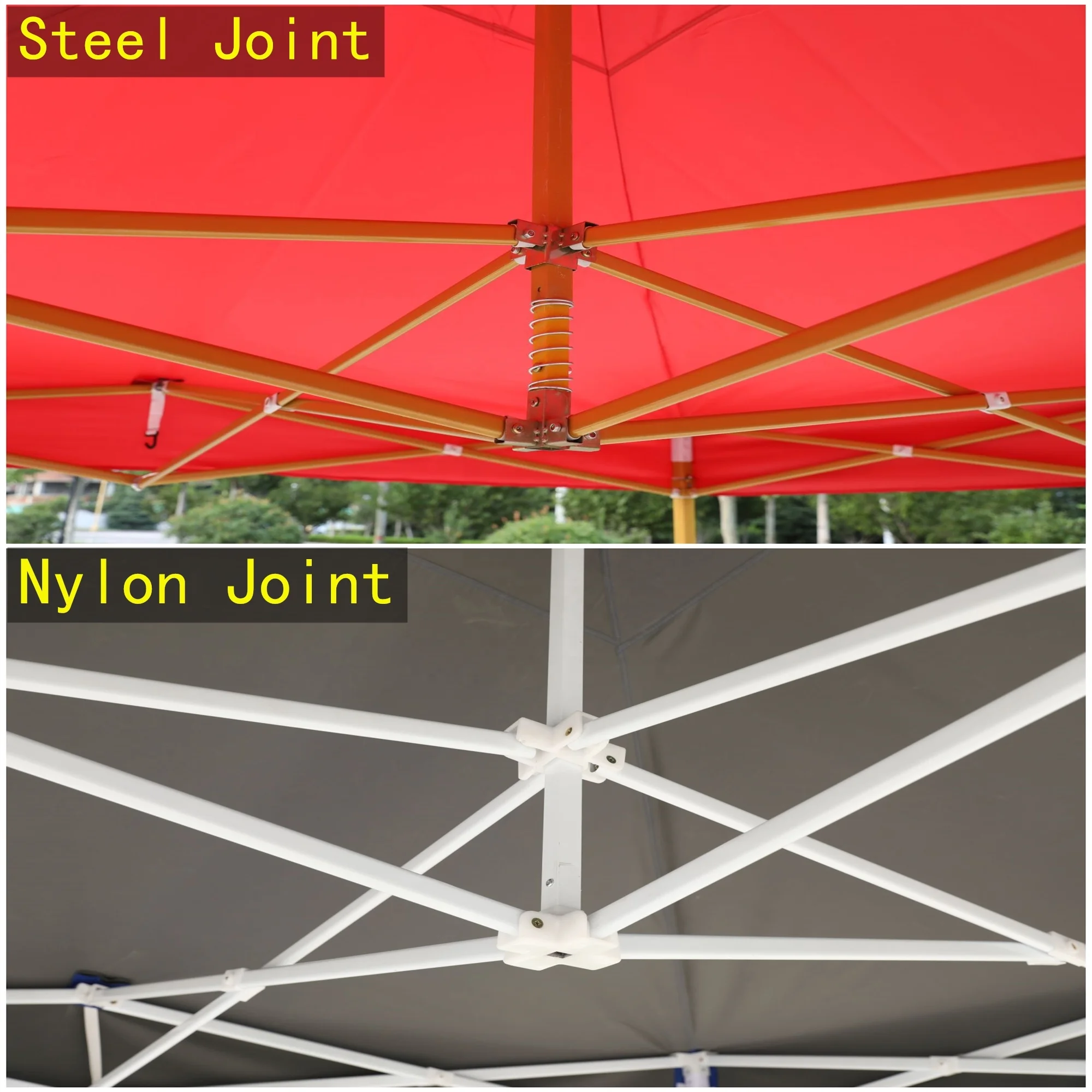 Wholesale Large Fixed Outdoor Folding 10' X 10' Canopy Tent Gazebo with ...