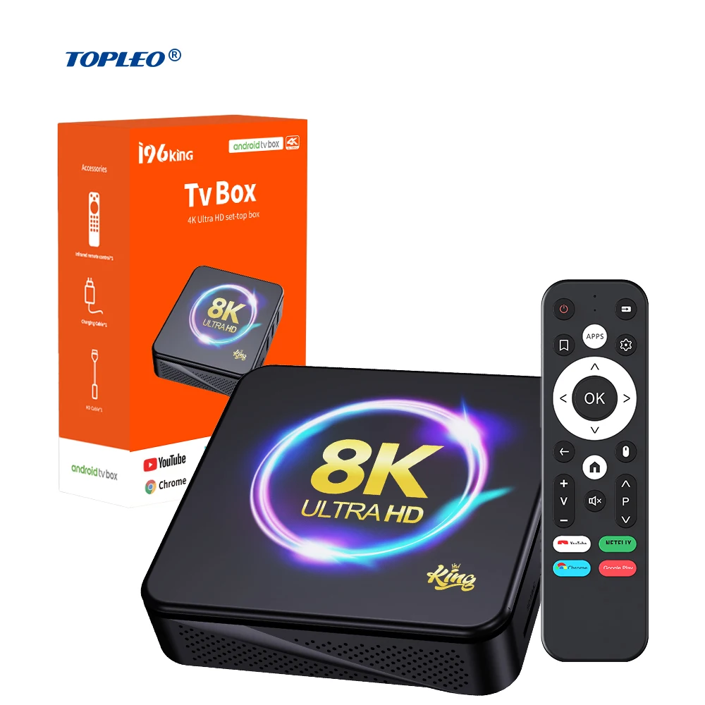 Topleo android 8k tv box streaming set top box 4gb ram 32gb onn smart android 14 tv box| Alibaba.com