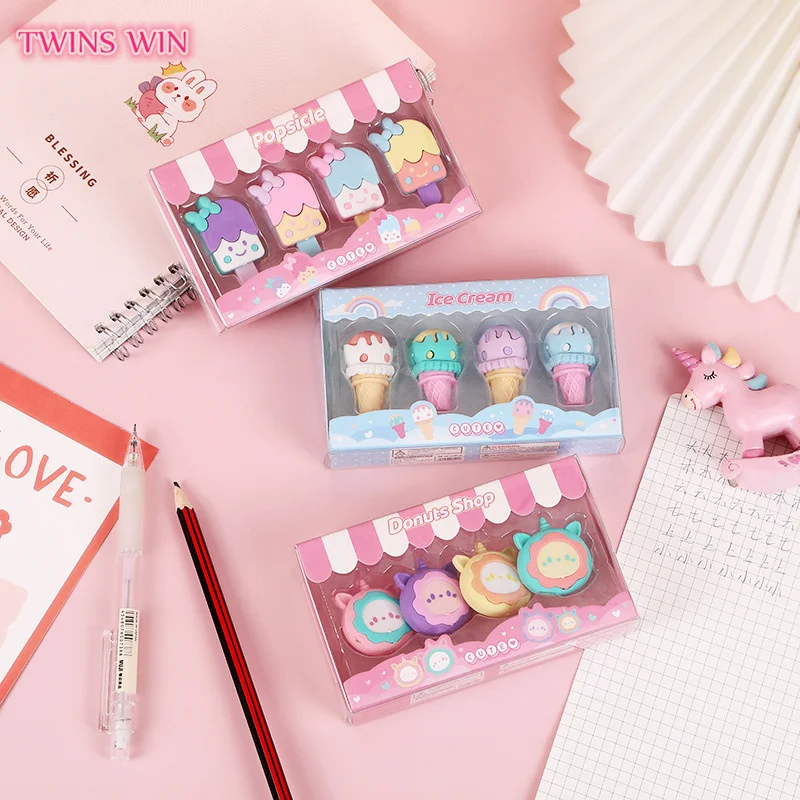 Wholesale Student Prize Cute Cartoon Stationery Detachable Mini Ice ...