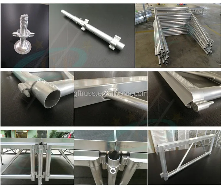 Aluminum Mobile Event Stages - Portable Concert Truss