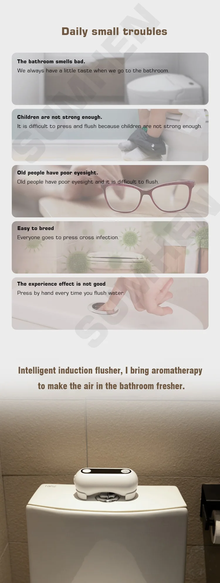 Smart Toilet Switch - Touchless Flush for Hotels & Homes