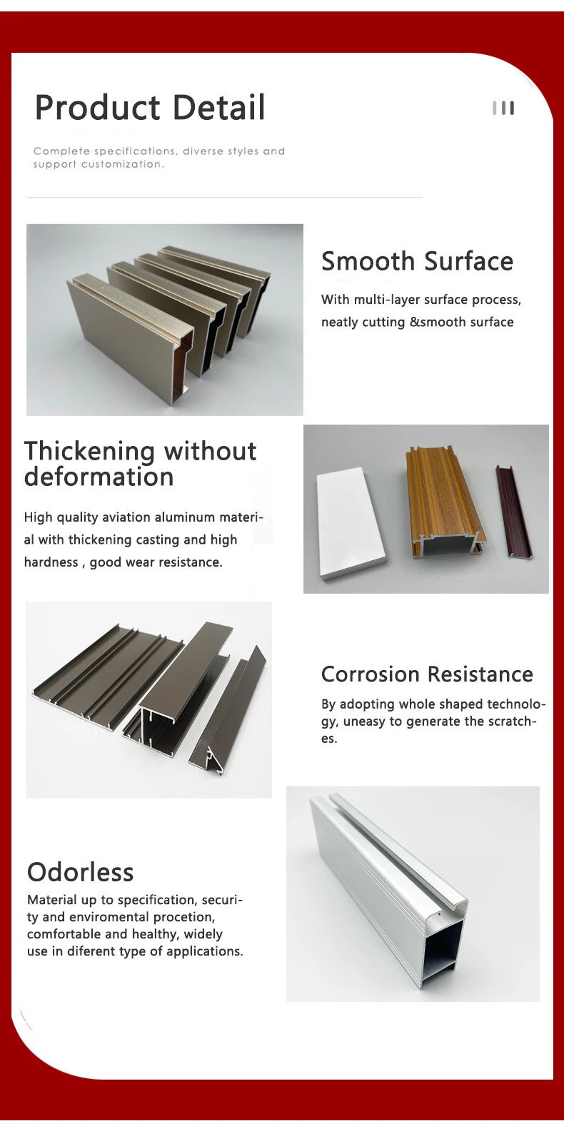Aluminum Thermal Break Profiles For Sliding Windows And Casement Doors ...