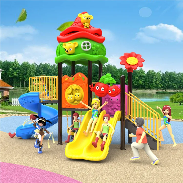 Creative Interactive Playground Equipment with Slides for 3-12 Years ...