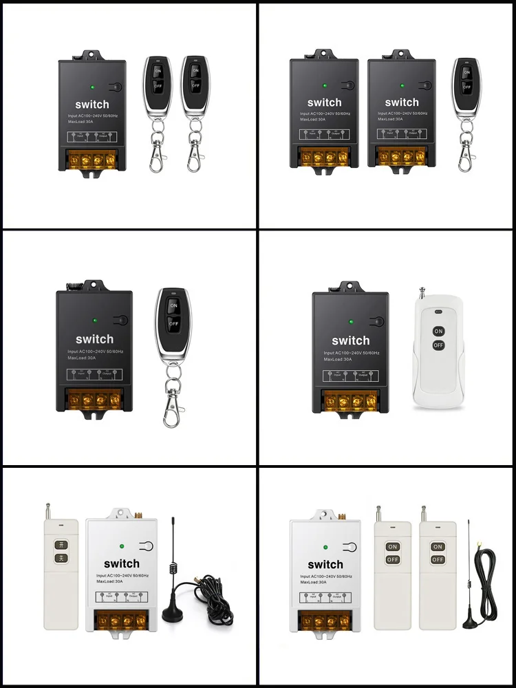 Smart Home Wireless Remote Control Switch - 2 Gang AC