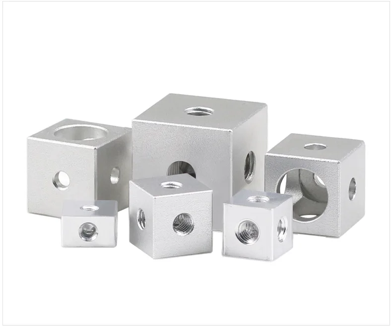 Silver Corner Bracket Aclidinium Cube For With Screws 6mm 3mm Slot ...