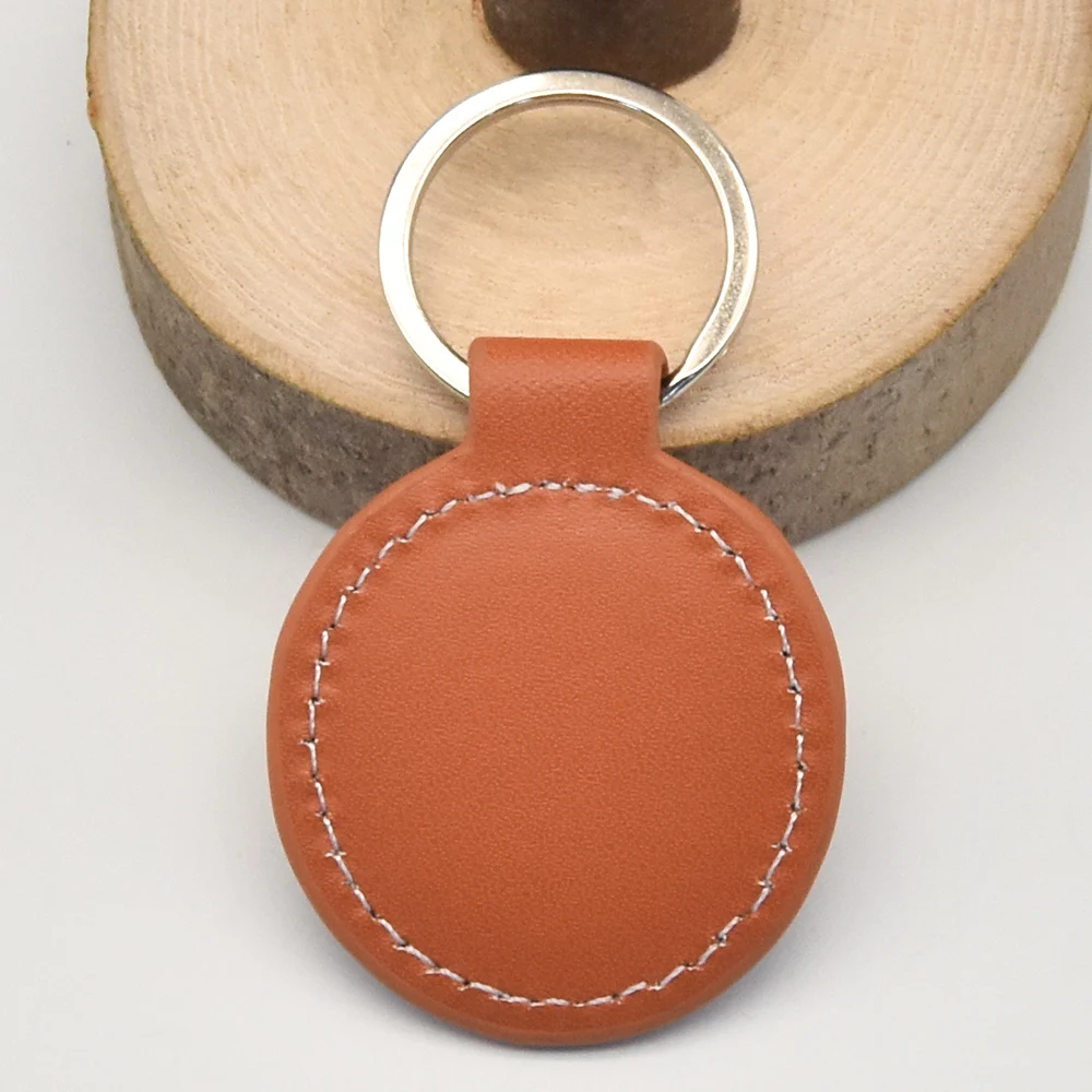 Custom Logo Colorful Plain Pu Leather Keychain - Buy Plain Leather ...