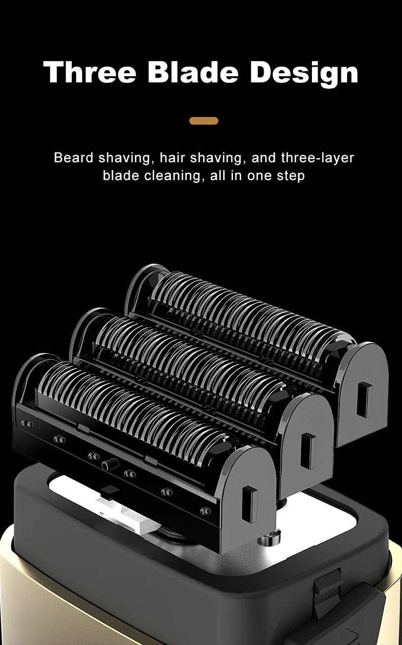 Koofex Three-Head Foil Shaver - IPX7 Waterproof & Portable