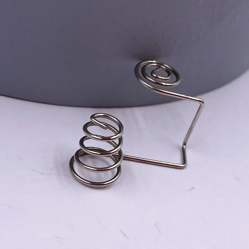 Aa Aaa Battery Terminal Connector Springs Wire Dia 0.6 Mm Small Metal ...