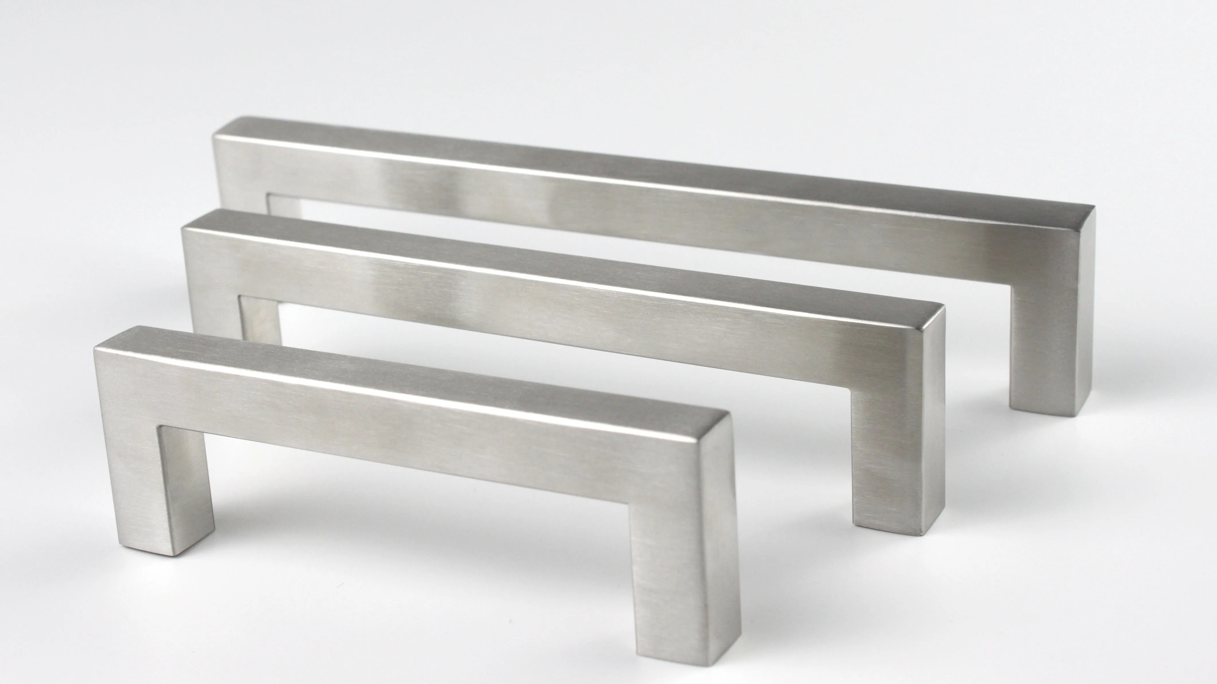 Metal Stainless Steel Square Shape Kitchen Hardware Ss Drawer Pulls ...