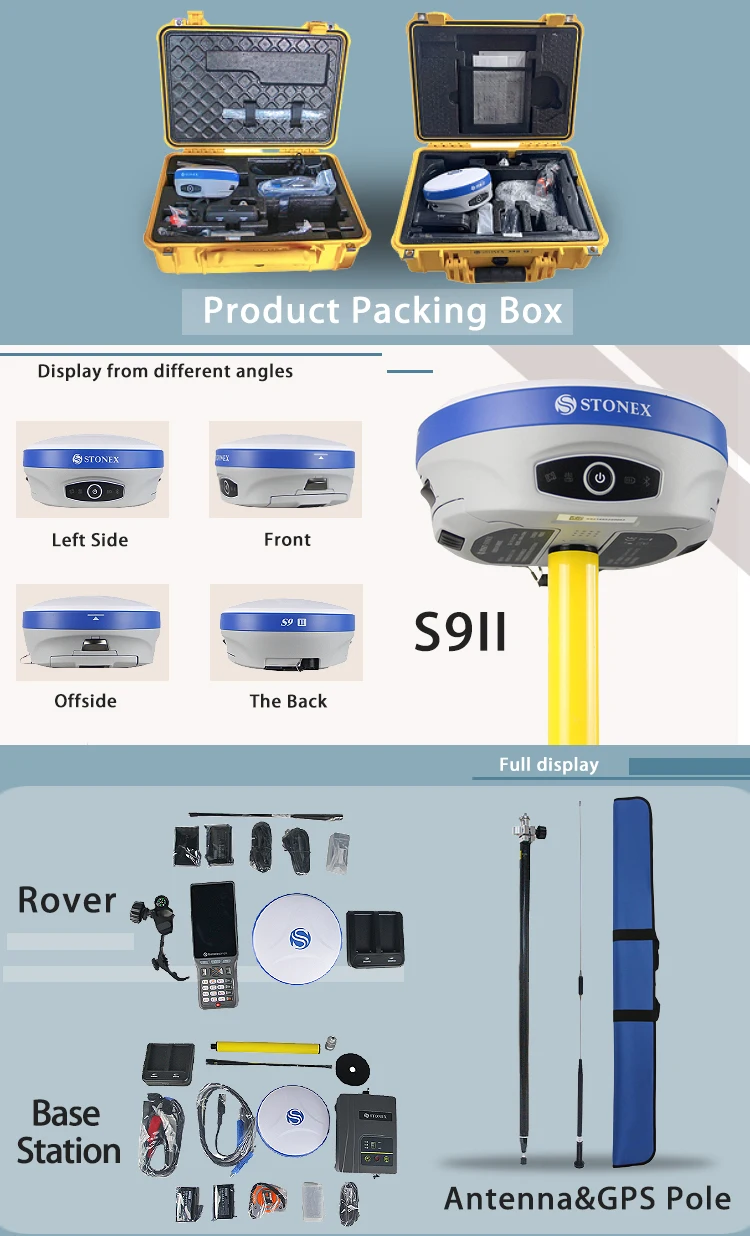 Stonex S900a/s9ii/s900+ Gnss Receiver Rtk Tilt Survey And Electronic ...