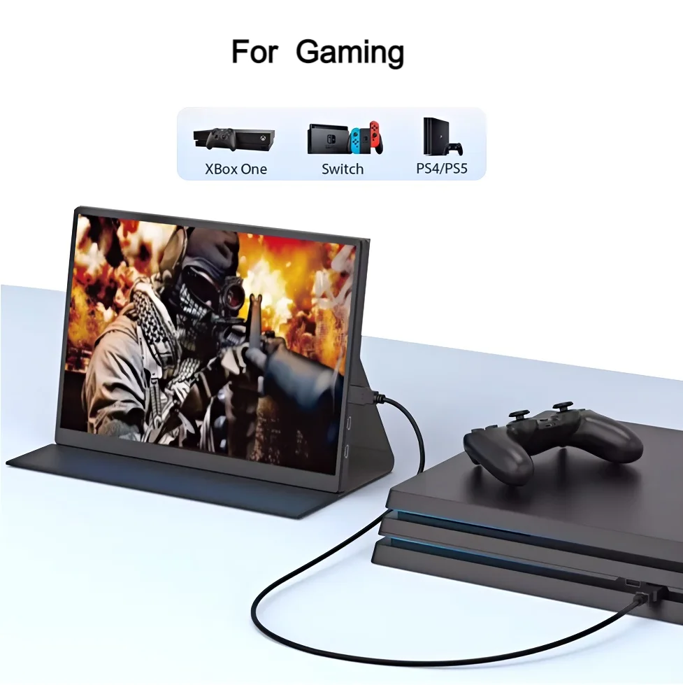 Fhd 10.5 Inch Ips Screen Usb-c Mini Monitor With Built-in Speaker