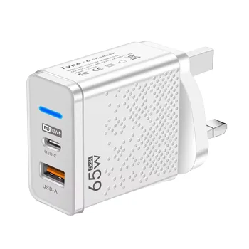 Usb C Wall Charger 65w 4-port Fast Charging Block Usb C Charger Dual ...