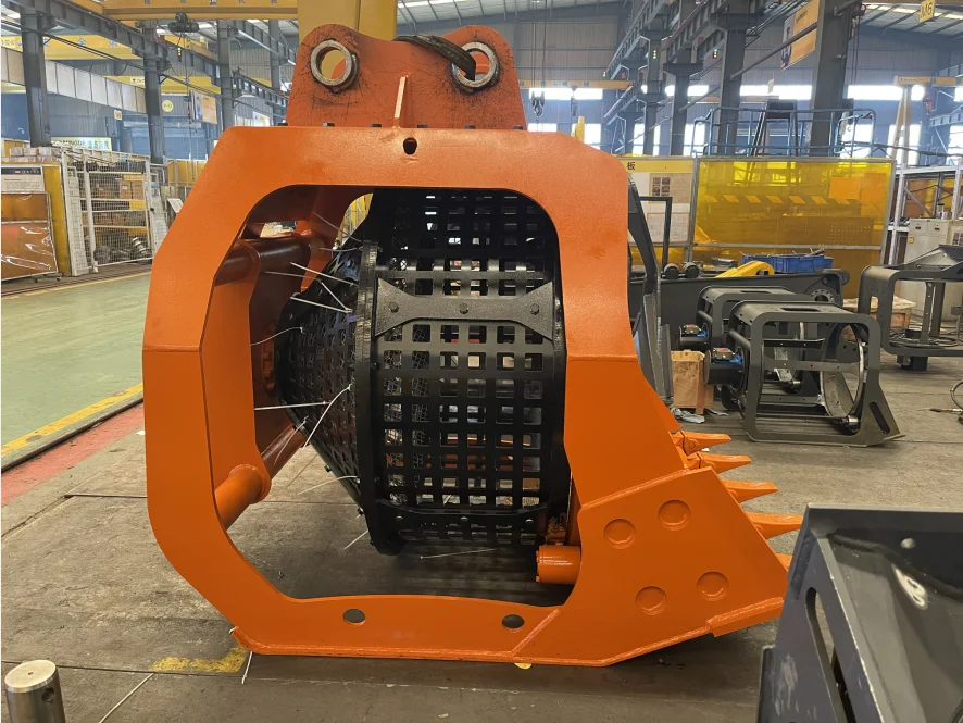 360 Rotating Trommel Screen Bucket with Motor & Bearing for 5-10 Ton ...