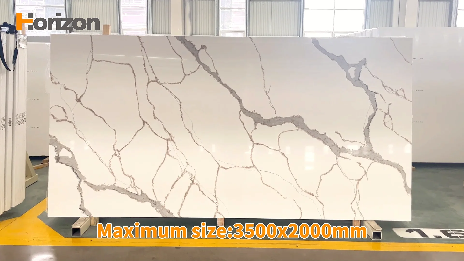 Horizon Calacatta White Quartz Slabs Engineered Stone Slabs Countertop ...