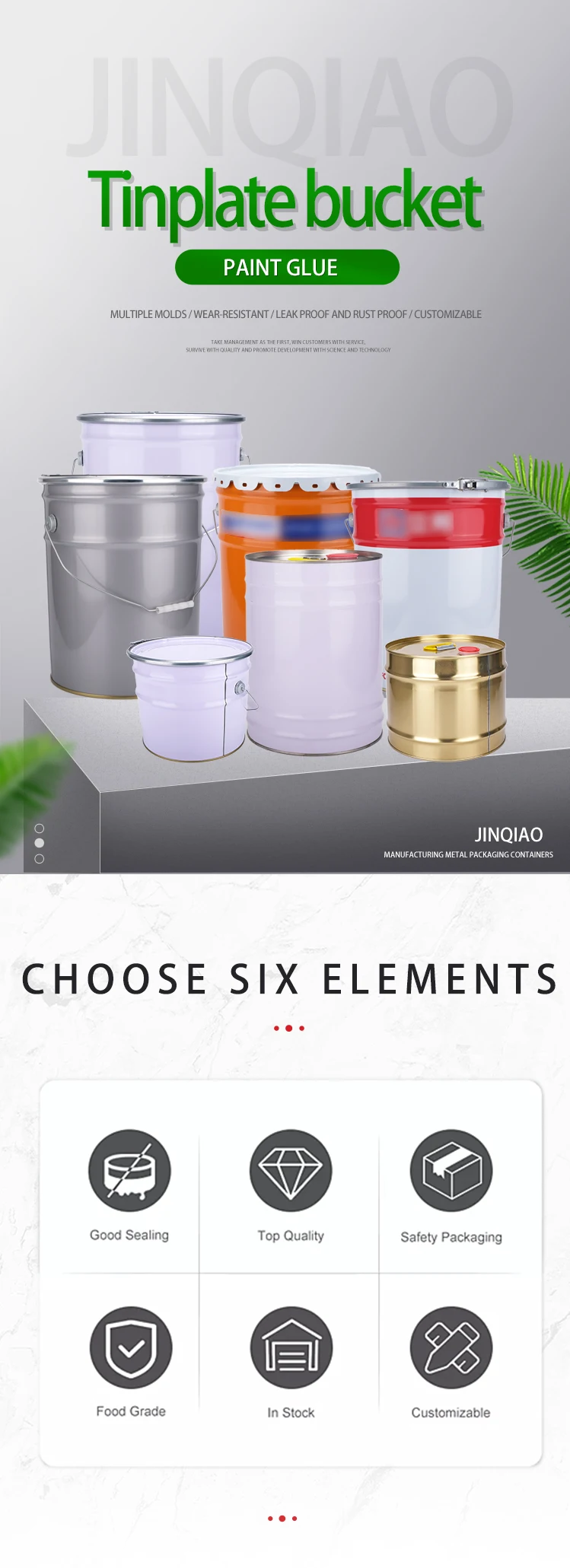 Wholesale 20l 5 Gallon Epoxy Tile Grout Sealant Tin Bucket Pail Barrel - Buy Epoxy Tile Grout ...