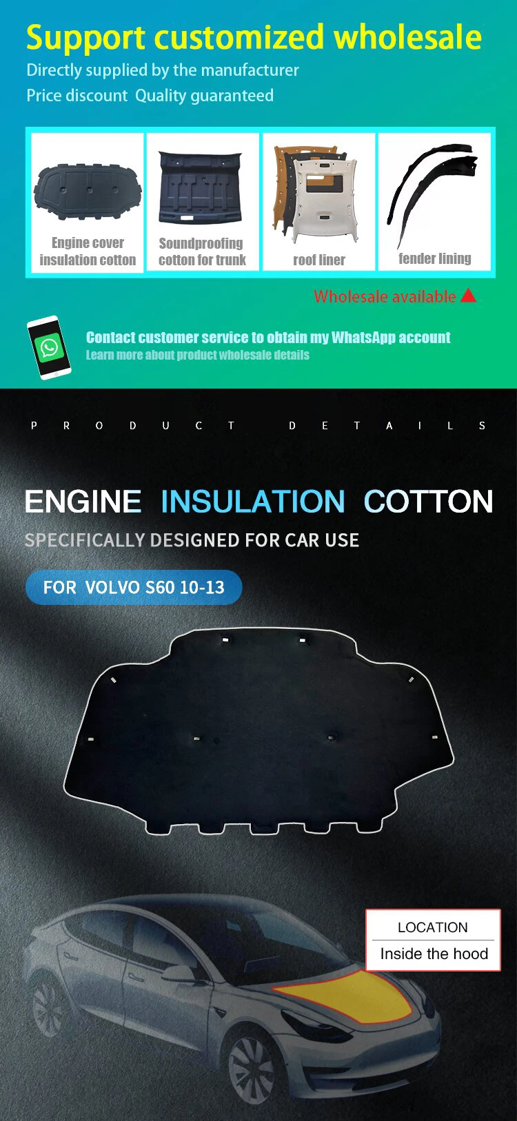 Toyota Camry 1997-1999 Engine Cover - Soundproof & Insulate