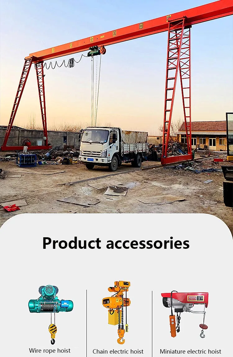 Mobile Single Girder Gantry Crane Design Movable Gantry Crane Indoor ...