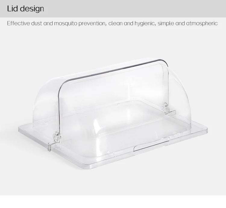 Specialty Tool-Plastic Rectangular PC Roll up Food Cover Clear Cake ...