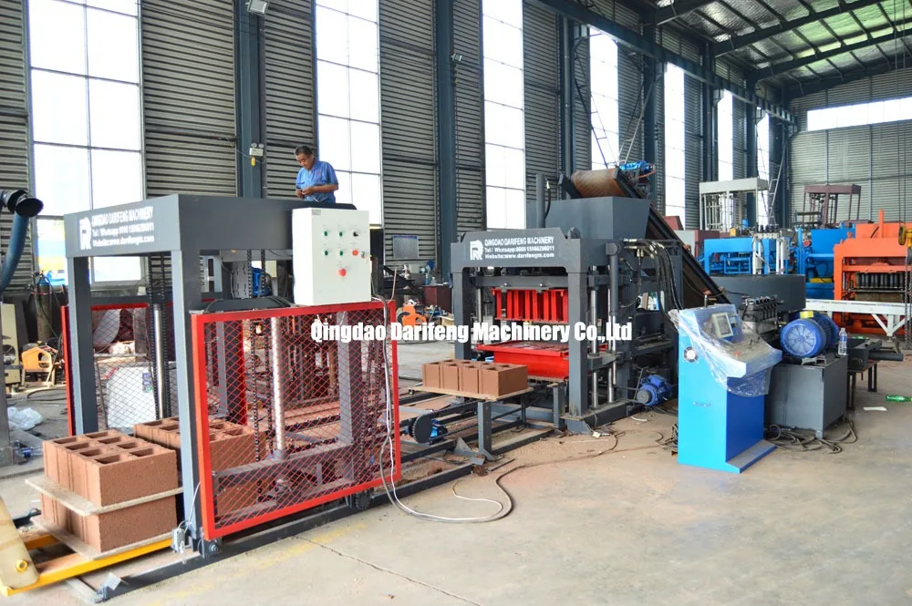 Automatic Hydraulic Concrete Color Paver Interlocking Block Machine For ...