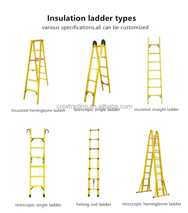 Fiberglass Telescopic Straight Ladder 6m Project Ladder Thickened 8m ...