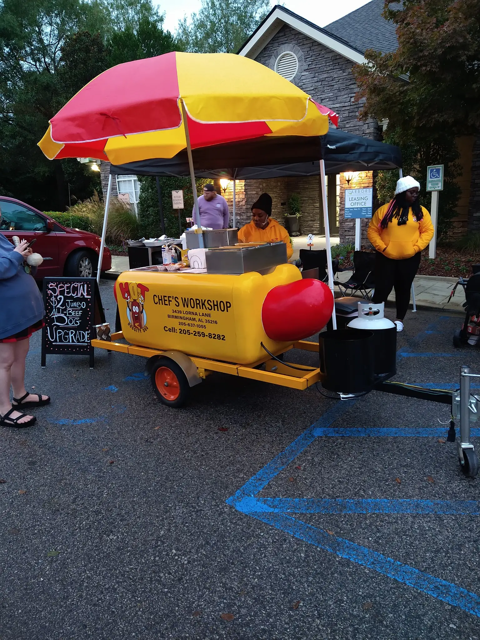 Customized Hot Dog Food Service Trailer - Mini Vending Cart