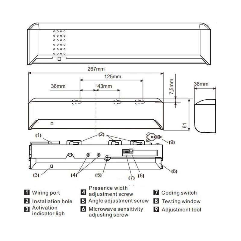 Oem Factory Human Body Presence Detector Motion Safety Sensor For Hotel ...