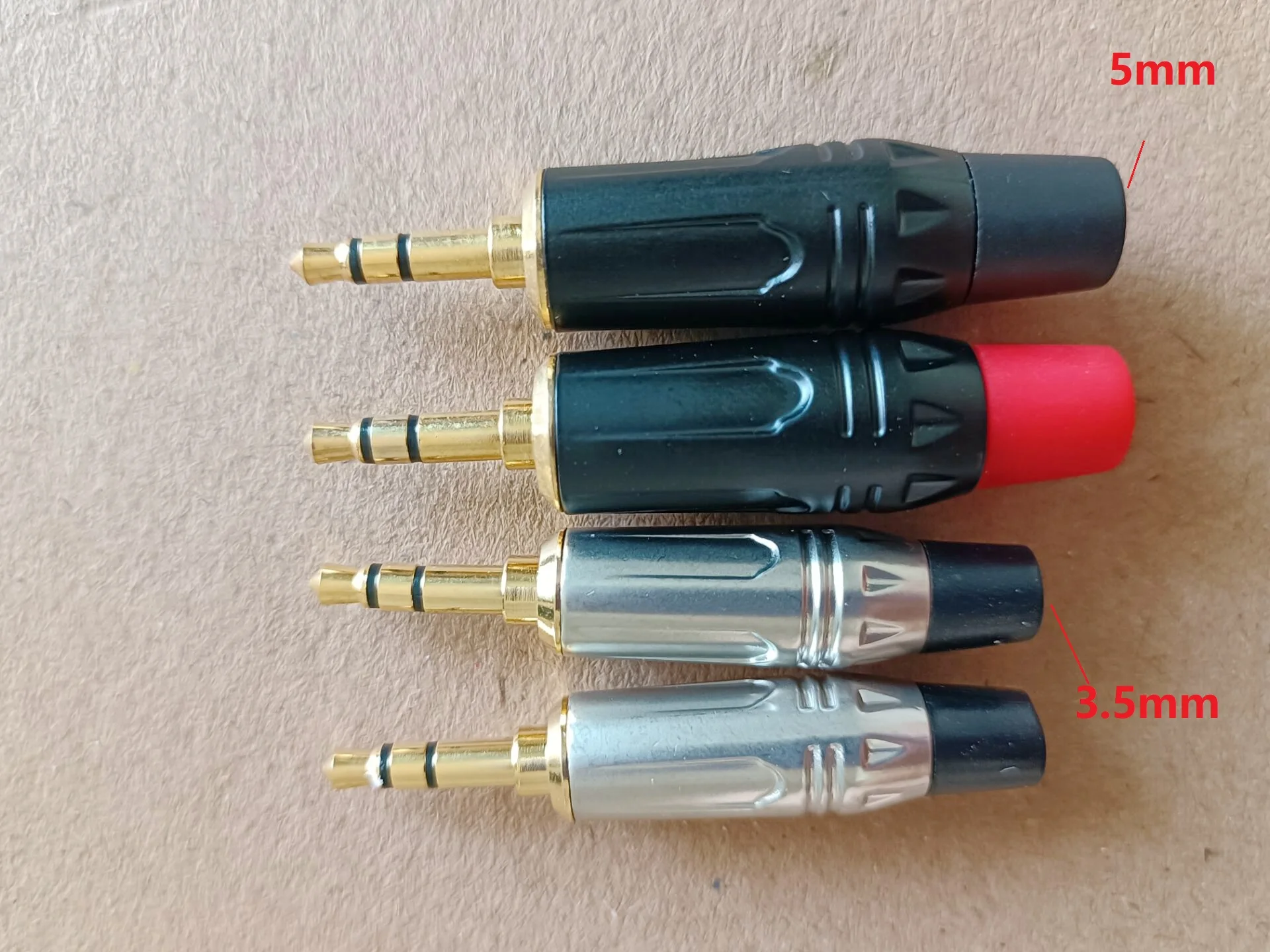 Mini 3.5mm Mono Male Ts Plug Headphone Connectors For 4mm Diameter ...