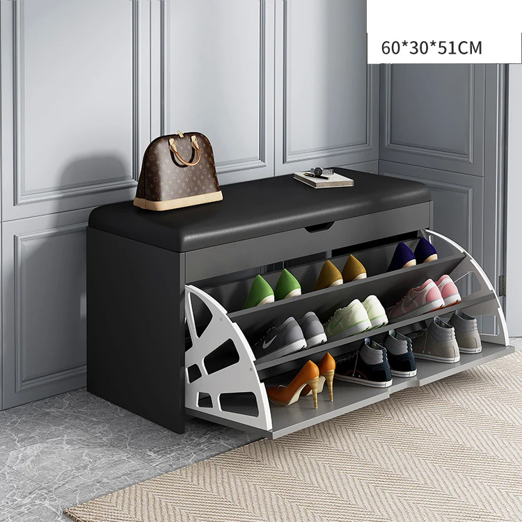Luxury Modern Wooden Shoe Rack Cabinet Living Room Furniture Shoe ...