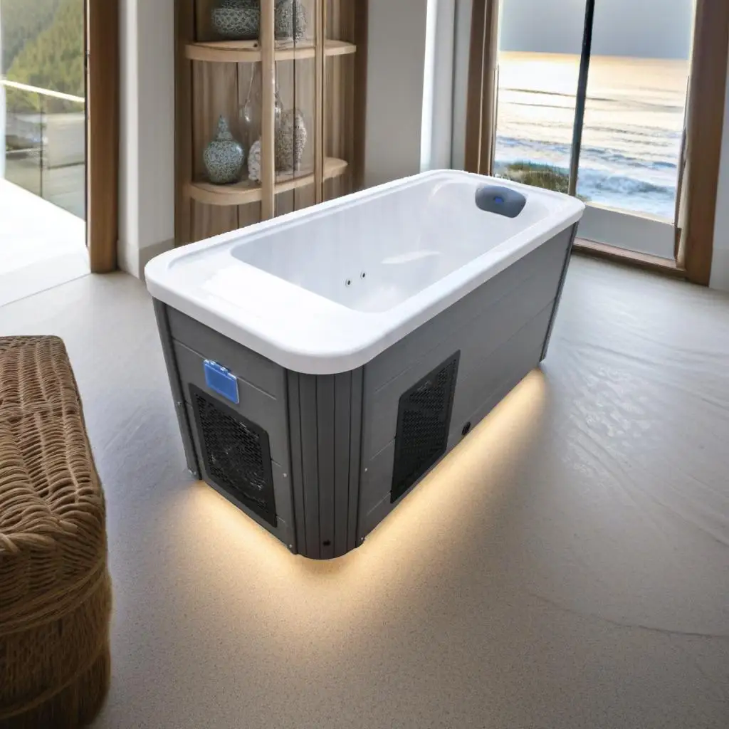 Cold Plunge Indoor Tub With Chiller for 1-2 People Acrylic Ice Bath ...