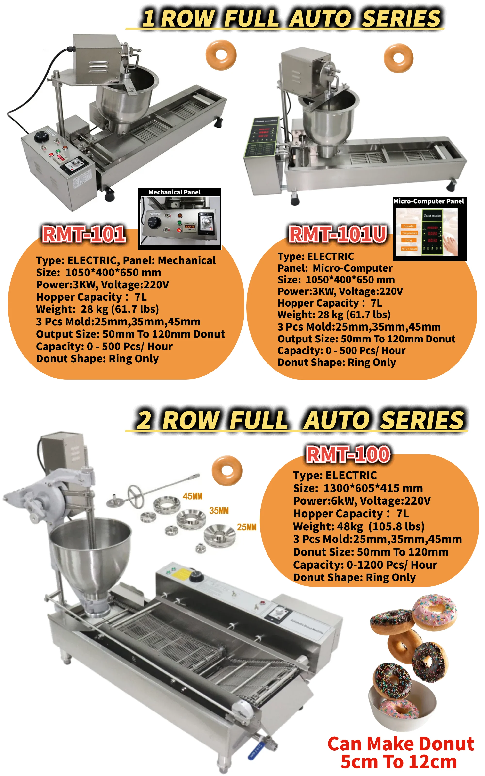 High-performance Donut Making Machines for Commercial Use