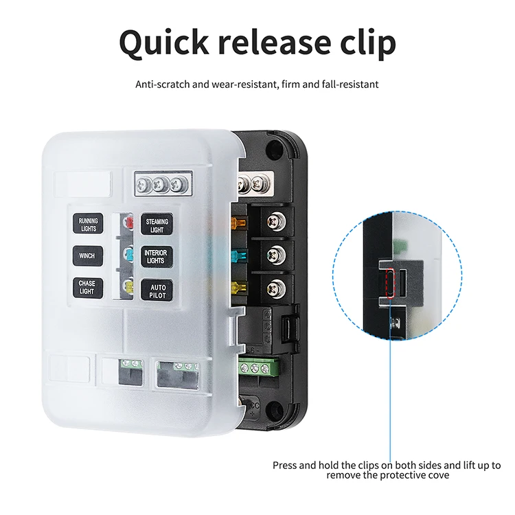 12v Fuse Block Fuse And Relay Box Kit With Acc Interface For Automotive ...