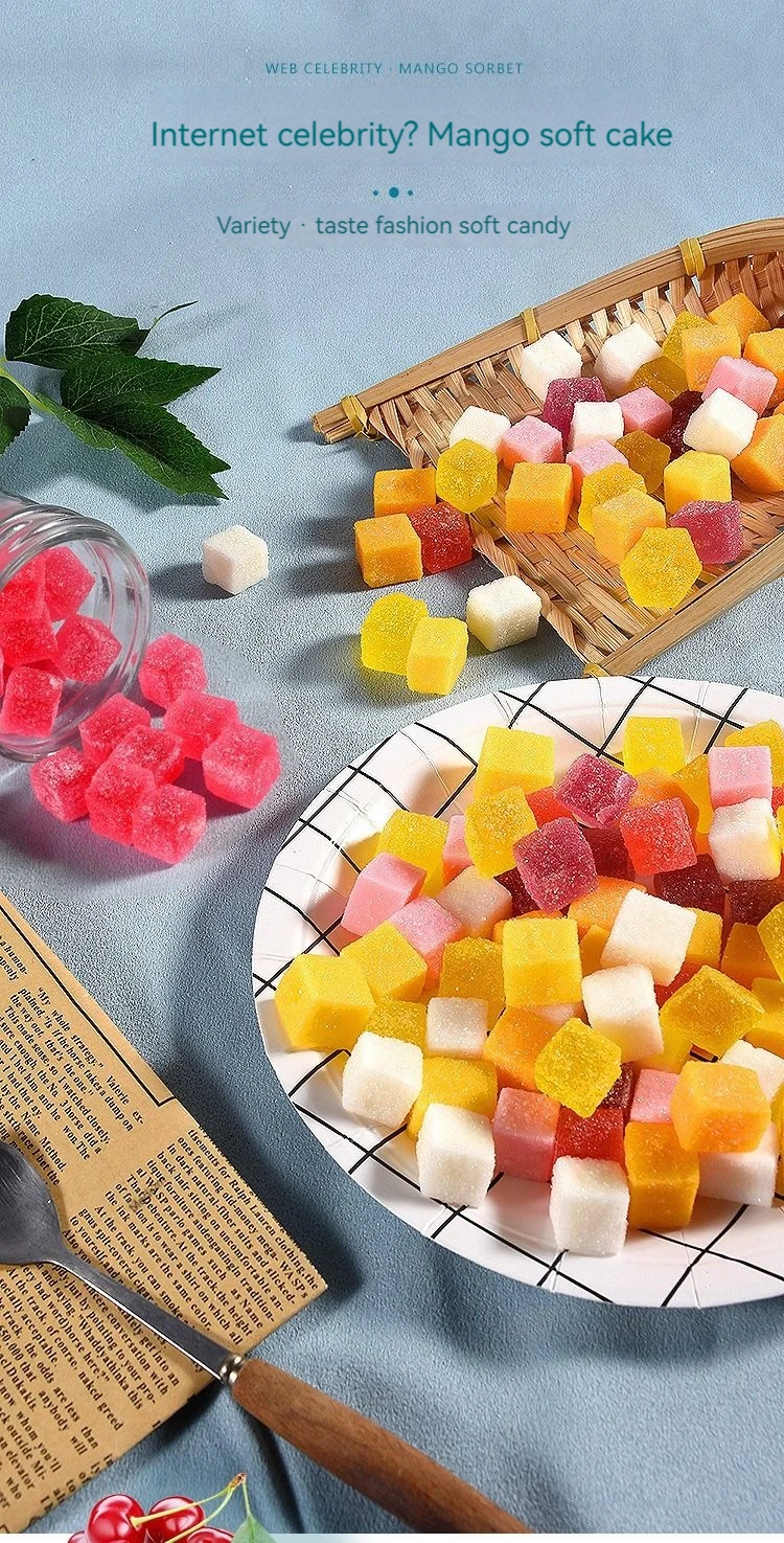 Mango Fruit Soft Candy Chewy Passion Fruit Flavor Jelly Soft Candy ...