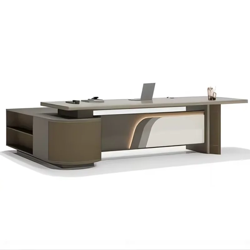 Hot Selling High End Customized Modular L-shaped Wooden Executive Boss ...